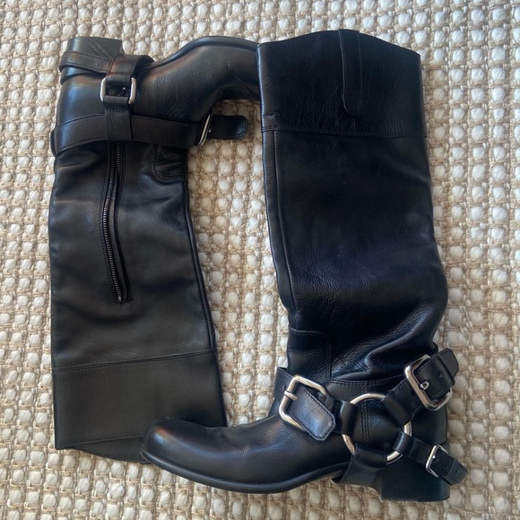 Miu Miu | Shoes | Prada Miu Miu Motorcycle Biker Removable Harness ...